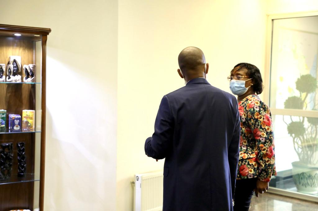 CHARGE D'AFFAIRS OF THE EMBASSY OF SOUTH AFRICA MR. RANAMANE VISITED ...